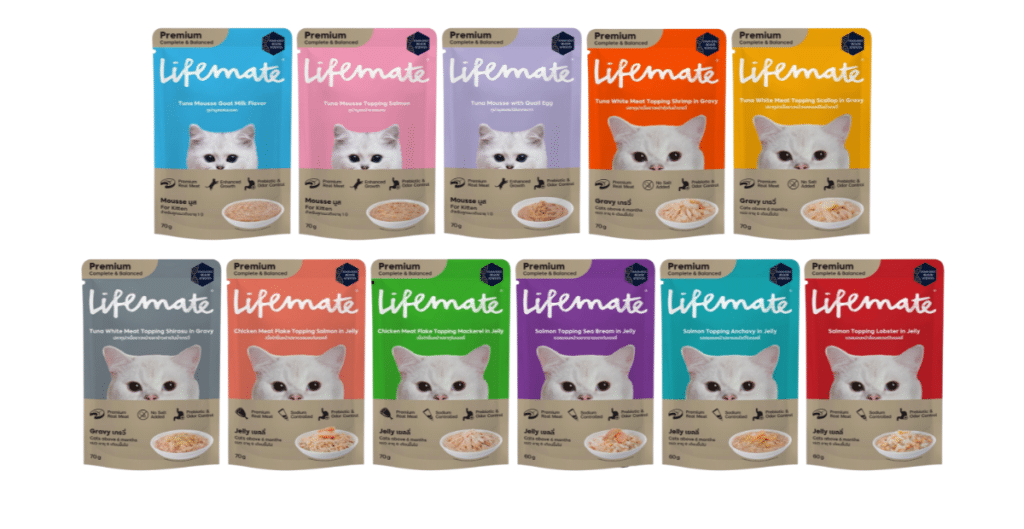 Lifemate Premium Complete & Balanced Wet Cat Food ไลฟ์เมต อาหารเปียกแมว 70g*12 ซอง – iPet Shop
