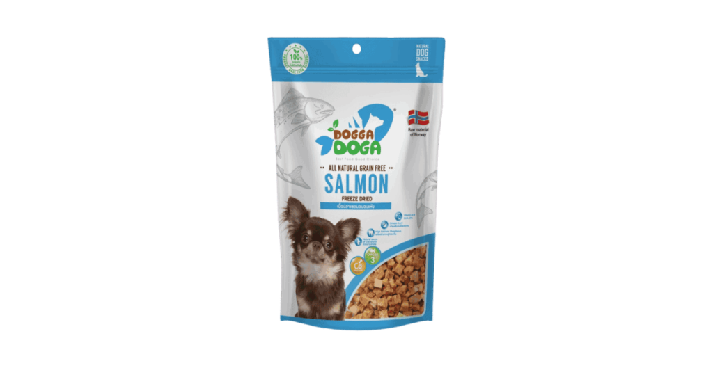 Dogga Doga Salmon Freeze Dried เนื้อปลาแซลมอนอบแห้ง สำหรับสุนัข 16g ...